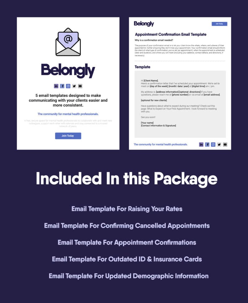 FREE email templates designed to do Client communication