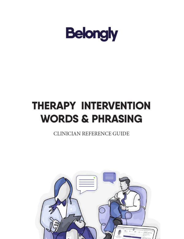 Therapy Intervention Words & Phrasing Guide | Belongly
