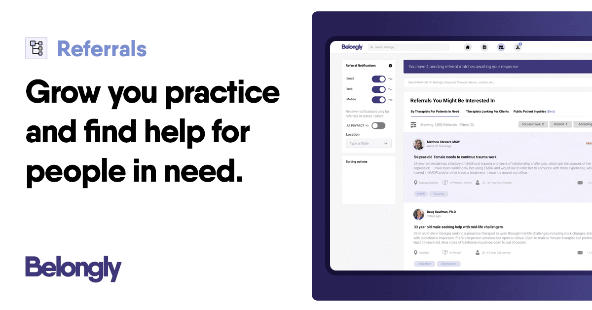 Practice Growth Through High Quality Referrals | Belongly